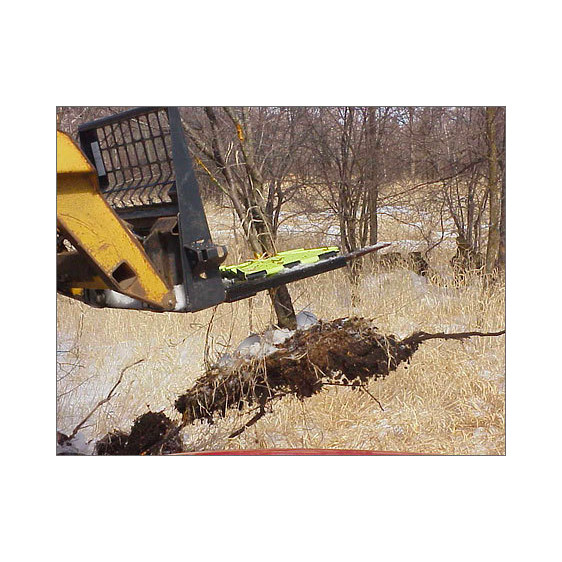 Brush Grubber Post and Tree Puller Attachment | Skid Steer Solutions