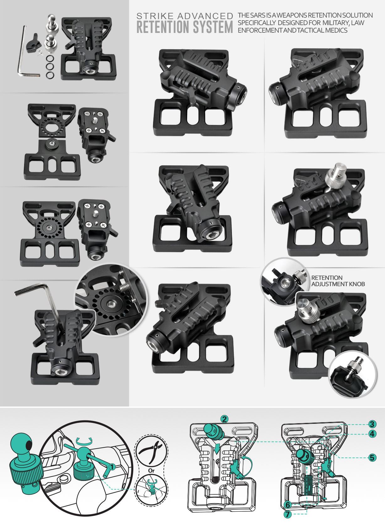 Strike Industries Advanced Retention System (SARS) | Wing Tactical