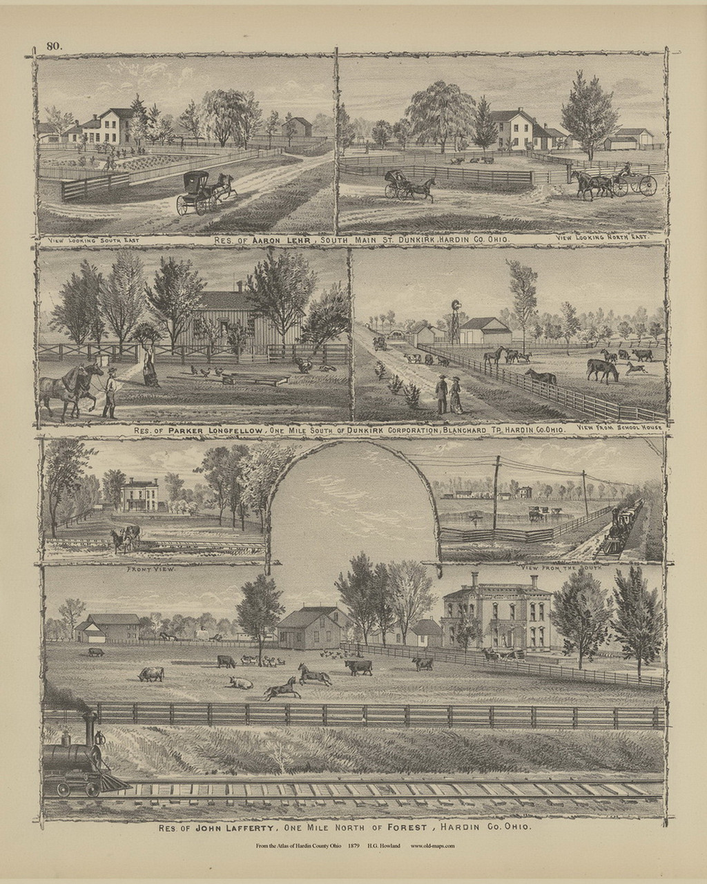 Residences & Farms of John Lafferty, Parker Longfellow & Aaron Lehr ...
