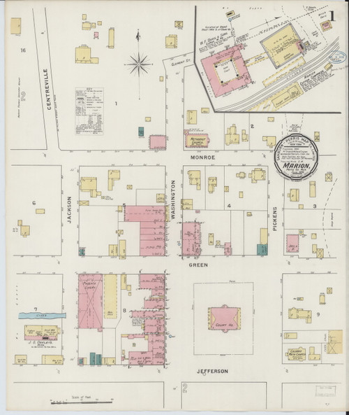 Marion, Alabama 1894 - Old Map Alabama Fire Insurance Index - OLD MAPS