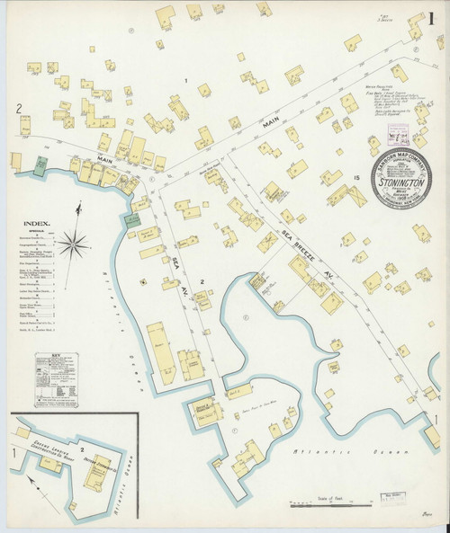 Stonington, Maine 1908 - Old Map Maine Fire Insurance Index - OLD MAPS