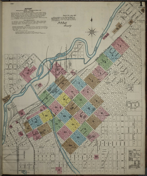Denver, Colorado 1887 - Old Map Colorado Fire Insurance Index - OLD MAPS
