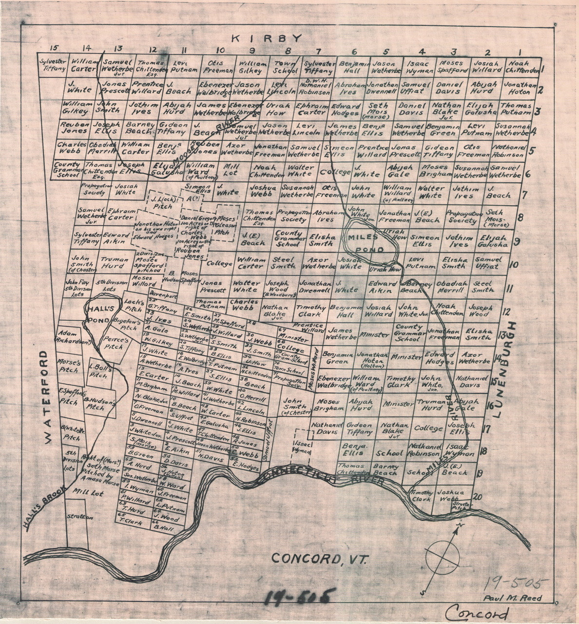 Concord Lotting Vermont Town VT State Archives - OLD MAPS Concord Lotting Vermont Town VT State Archives - OLD MAPS