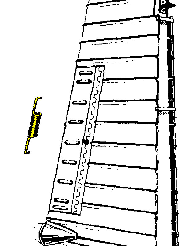 108-2602101-6 STINSON TRIM TAB SPRING - Univair Aircraft Corporation