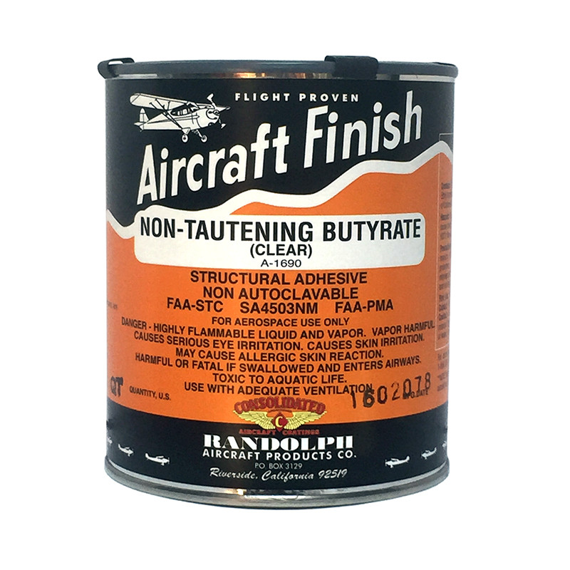 RANDOLPH BUTYRATE NON-TAUTENING DOPE - CLEAR - Univair Aircraft Corporation