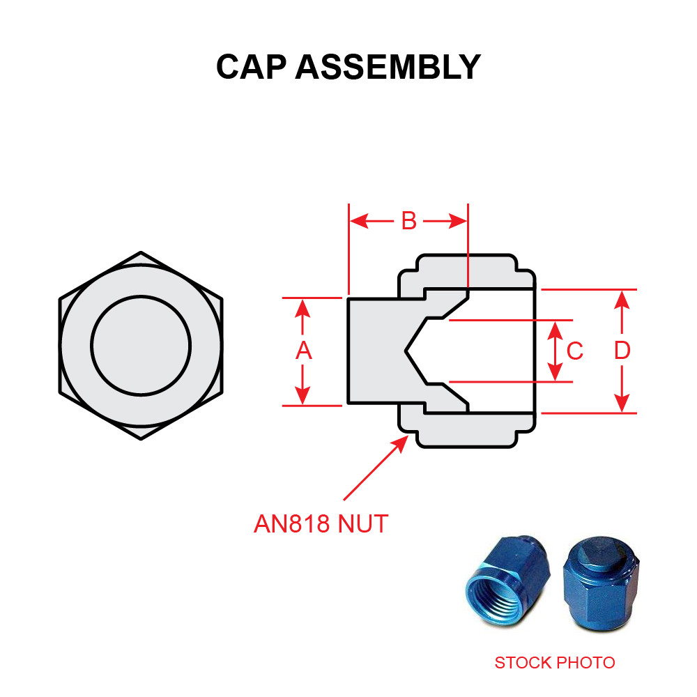 AN929-4 CAP ASSEMBLY - ALUMINUM - Univair Aircraft Corporation