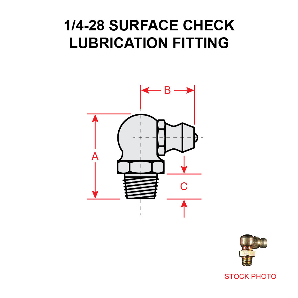 MS15001-4 90 DEGREE SURFACE CHECK LUBRICATION FITTING - Univair ...