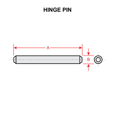 MS20253-P2 HINGE PIN - Univair Aircraft Corporation