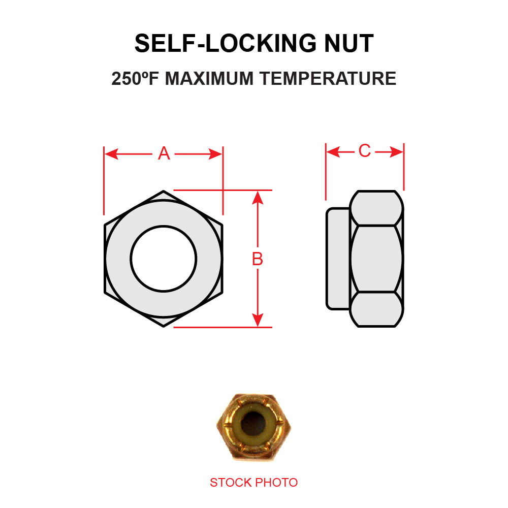 MS21044N08 SELF-LOCKING NUT - Univair Aircraft Corporation