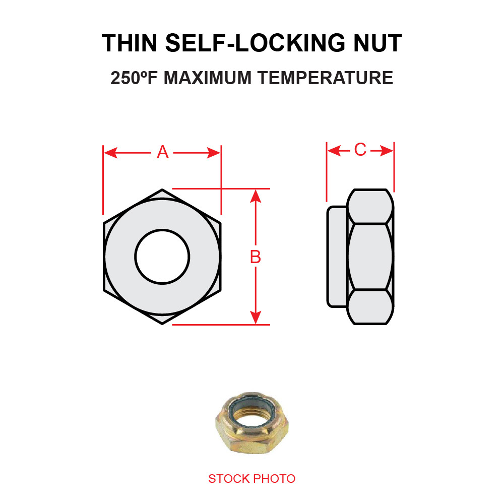 MS21083N6 THIN SELF-LOCKING NUT - Univair Aircraft Corporation