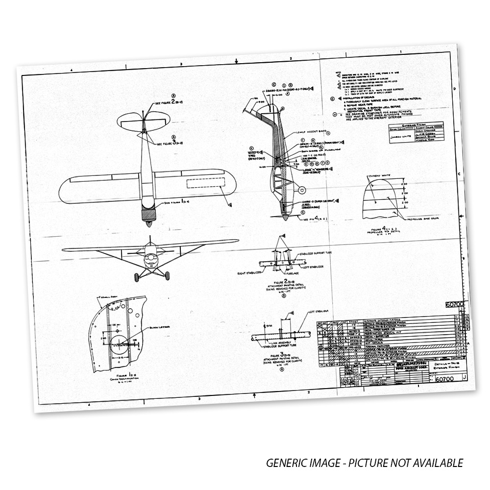 -10560DWG PIPER PA-11 FUSELAGE DRAWING - Univair Aircraft Corporation
