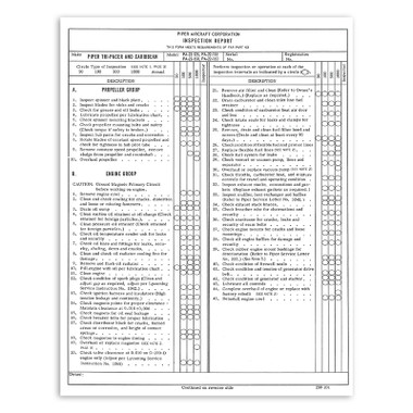 -230-201 PIPER PA-22 INSPECTION SHEET - Univair Aircraft Corporation