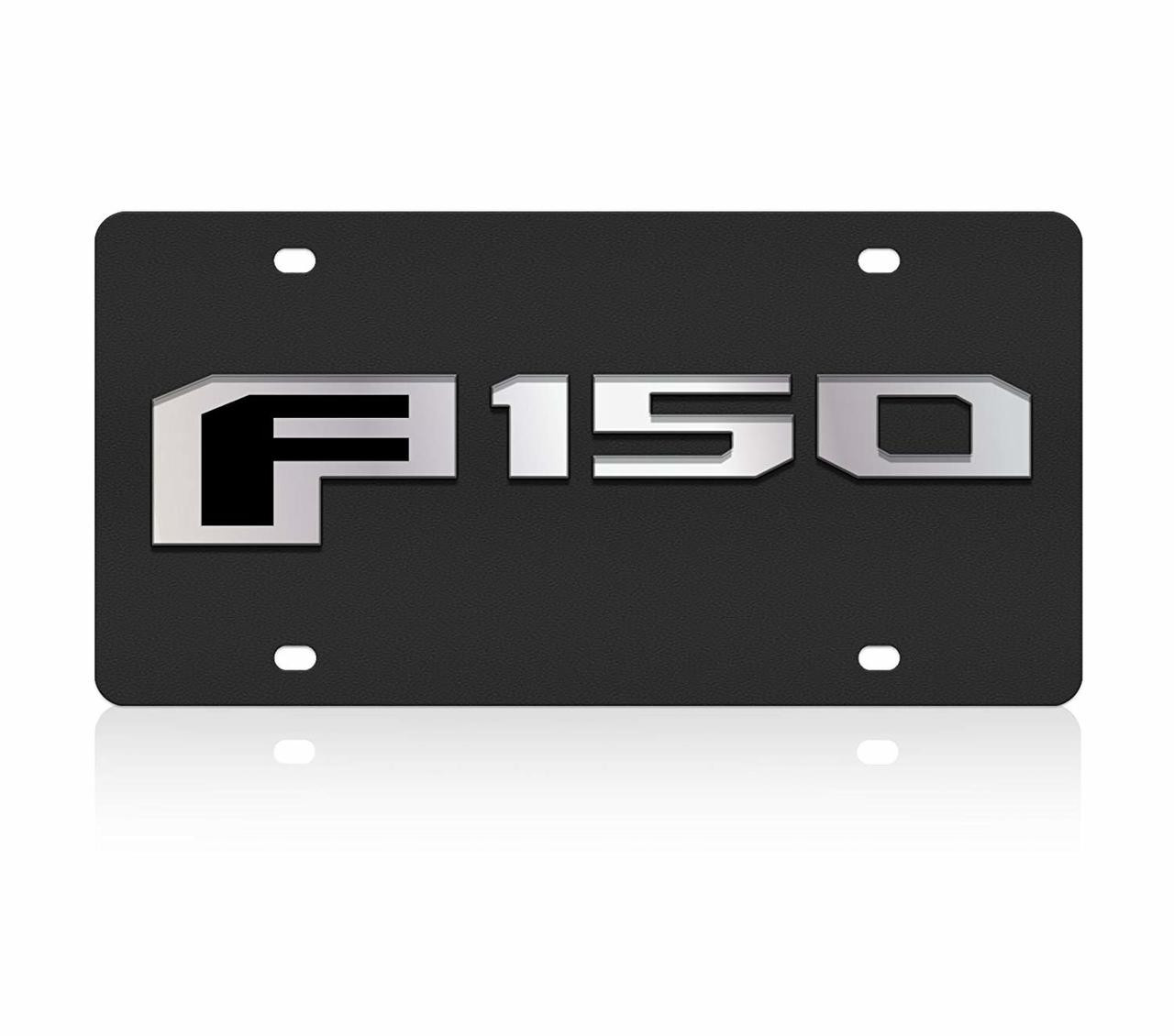Ford F-150 Carbon Stainless Steel License Plate | Auto Gear Direct