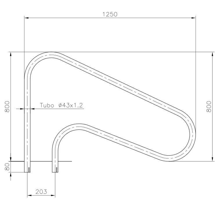 Astral Extra Reach Swimming Pool Grab Exit Rail Bar