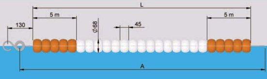 Competition Swimming Pool Lane Ropes (Rome Model)
