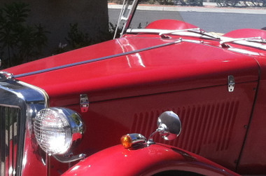 Hood, MG-TD Replica, Fiberglass Hood (Hood Only) - MG Magic, Classic ...