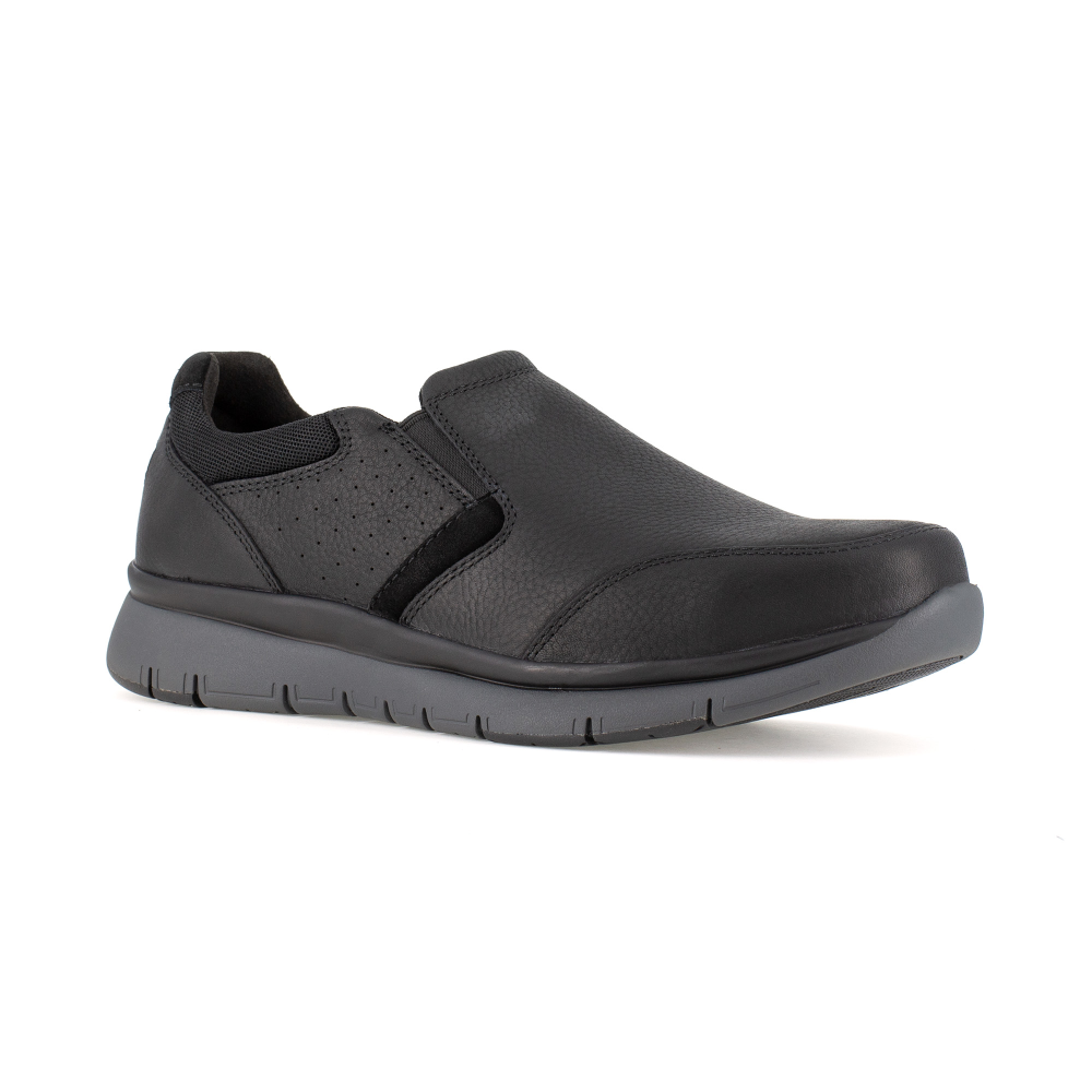 Black Casual Slip-on Steel Toe ESD - Men's - ESDShoe.com