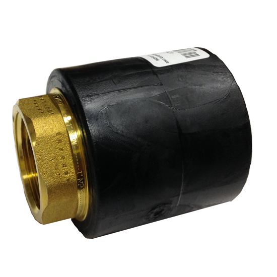 Socket Fusion x Brass Threaded Transition 3/4" IPS x 3/4" FPT - Hdpe Supply