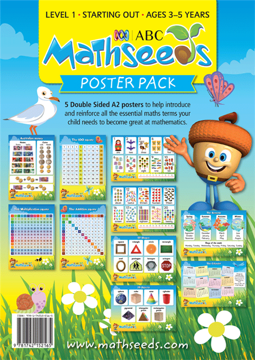 Mathseeds Starting Out Posters Ages 3–5 | Pascal Press