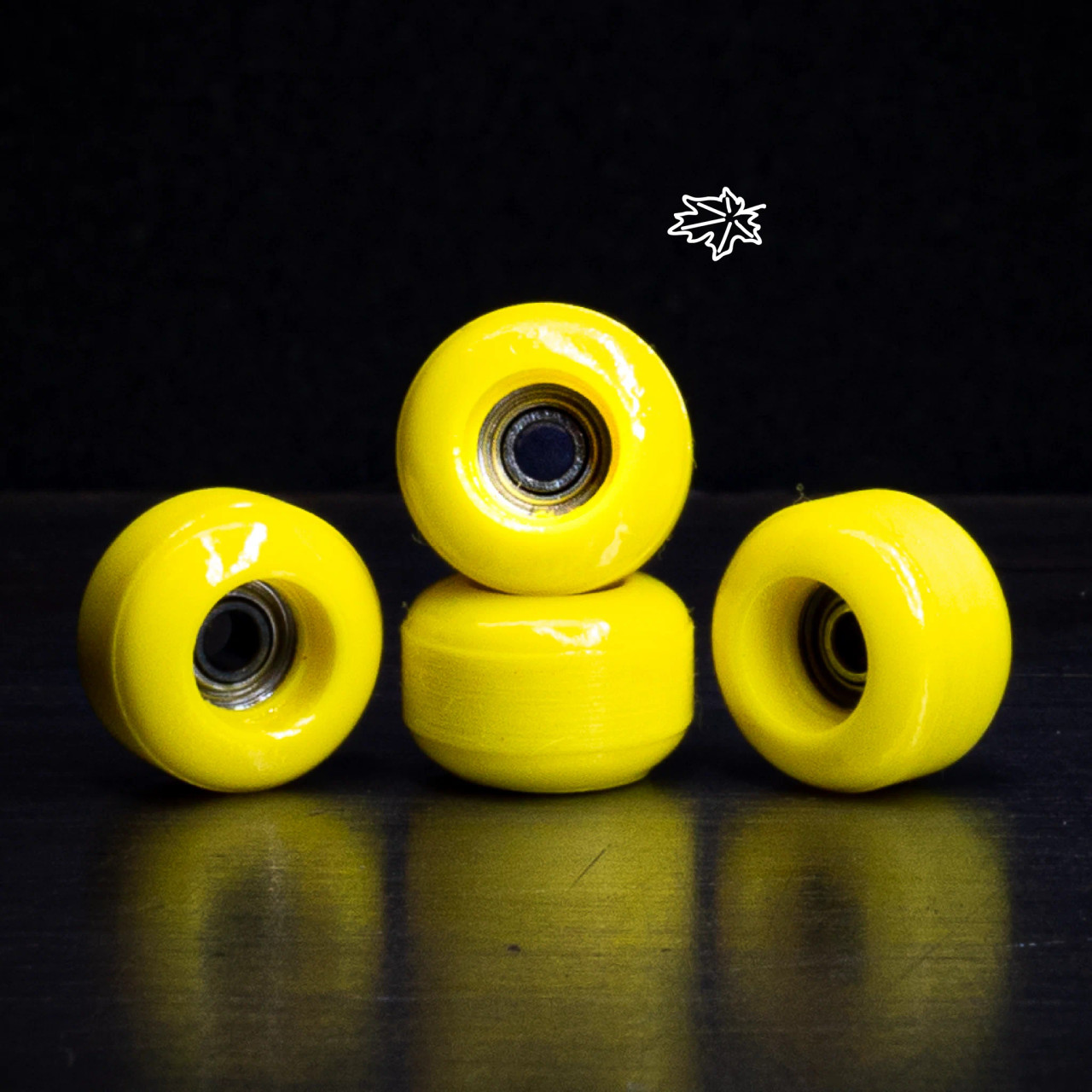 Maple Wheels - Racing Yellow - Ultra 3.0 - FlatFace Fingerboards
