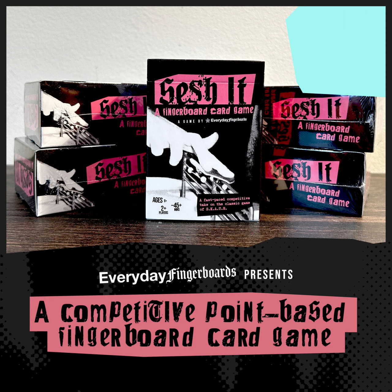 Sesh It: A Fingerboard Card Game - FlatFace Fingerboards