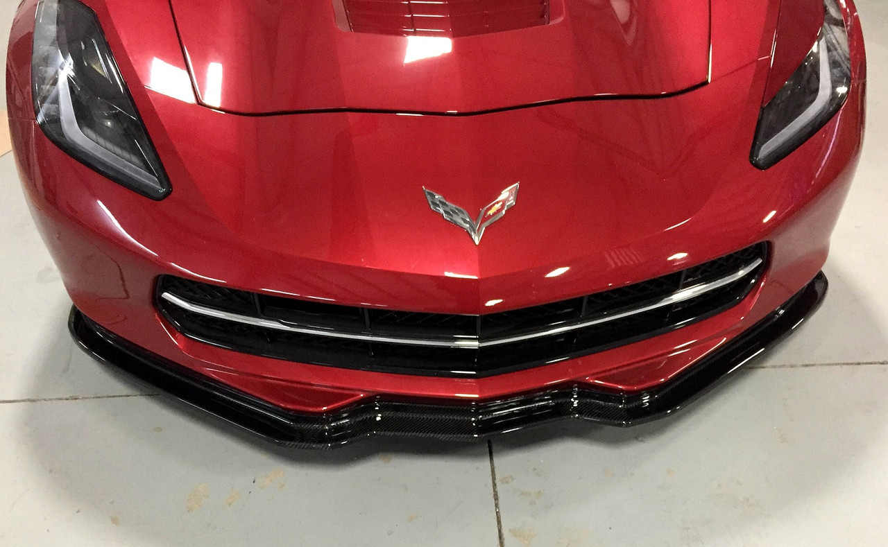 C7 Corvette REAL Carbon Fiber Front Splitter - Z06 Style - GScreations