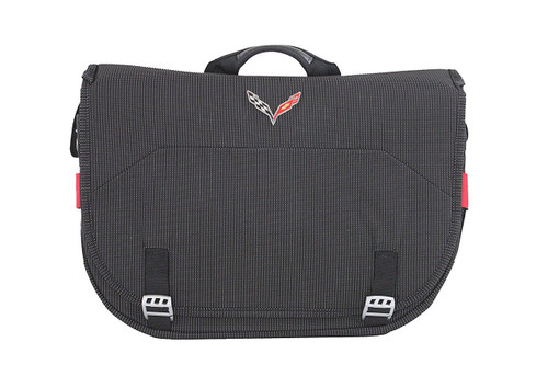 Genuine GM C7 Corvette Stingray Messenger Bag with Flags Logo - GScreations