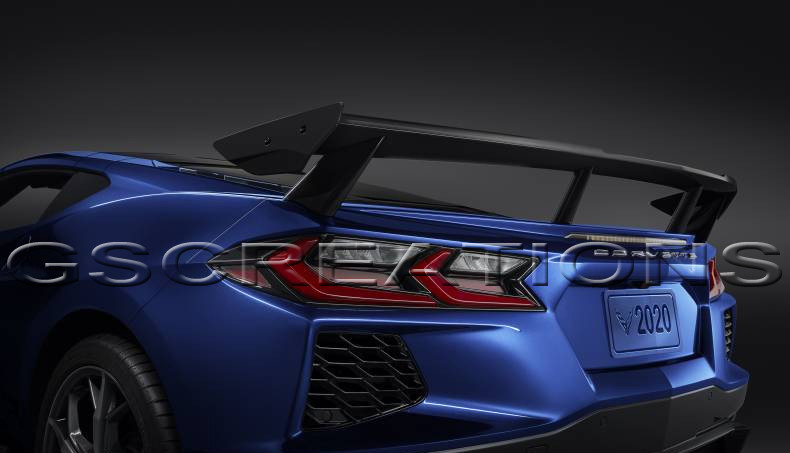 C8 Corvette High Wing Spoiler In Carbon Flash Metallic - GScreations