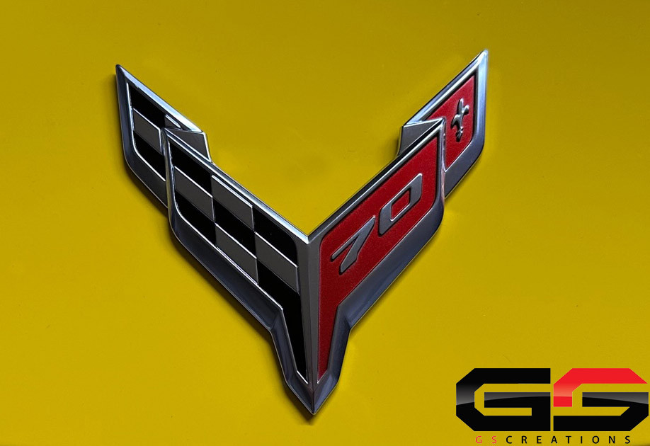 C8 Stingray Corvette Front ONLY OEM Silver 70th Anniversary Bumper ...