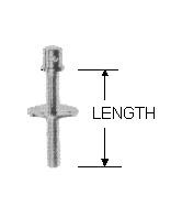 LEG FASTENER BRASS L100MM - IMPA 491201