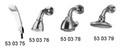 SHOWER HEAD WALL MOUNTED PF1/2 WITH BALL JOINT - IMPA 530376