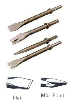 CHISEL FLAT HEX SHANK FOR PNEUMATIC CHIPPING HAMMER IMPA 590372