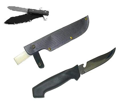 KNIFE HEAVY-DUTY WITH LEATHER CASE IMPA 611855