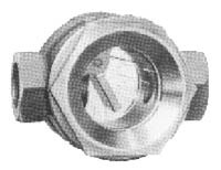 SIGHT FLOW INDICATOR CAST IRON FLAPPER TYPE SCREWED 25A - IMPA 752505