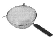 BOWL STRAINER STAINLESS STEEL W/WOOD HANDLE DIAM 153MM - IMPA 172211