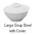 SOUP BOWL LARGE WITH COVER PLASTIC JAPANESE STYLE - IMPA 173130