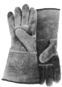 GLOVES LEATHER GAUNTLET IMPA 190113