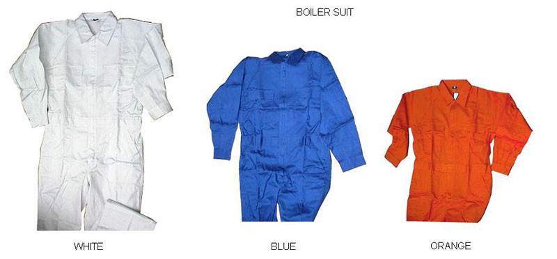 BOILERSUIT COTTON FASTENER TYPE BLUE SIZE L - IMPA 190547