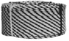 TIGERROPE POLYETHYLENE 3STRAND BLACK/YELLOW 1"CIRX200MTR - IMPA 211352