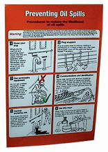 POSTER PREVENTING OIL SPILLS 480X330MM - IMPA 331508