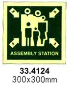 SAFETY SIGN ASSEMBLY STATION 300X300MM - IMPA 334124
