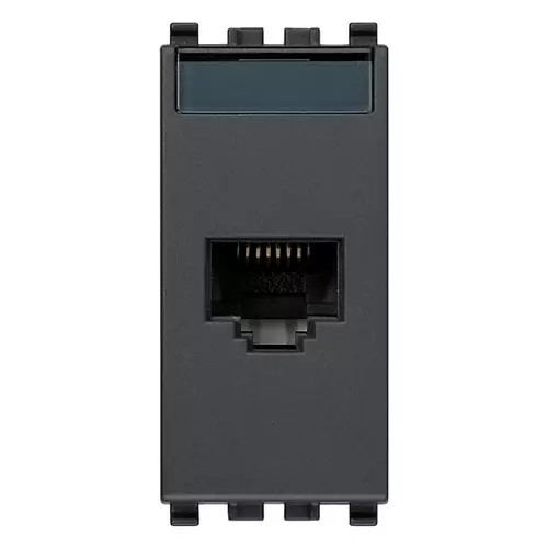 VIMAR EIKON RJ45 Cat5e Netsafe UTP outlet grey - 20338.8 - DEDICATED ...
