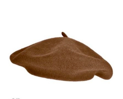 Brown Wool Beret 1362