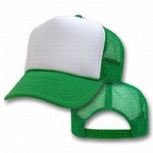 Green Trucker Caps | White Front 1466