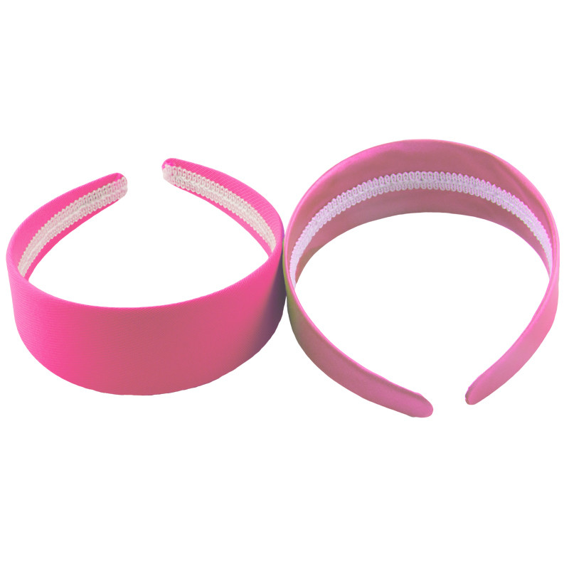 80s Neon Pink Satin Headband 6668