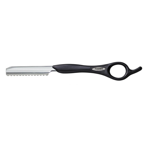 Feather Styling Razor - Black Handle - Mens Room Barber Shop Store