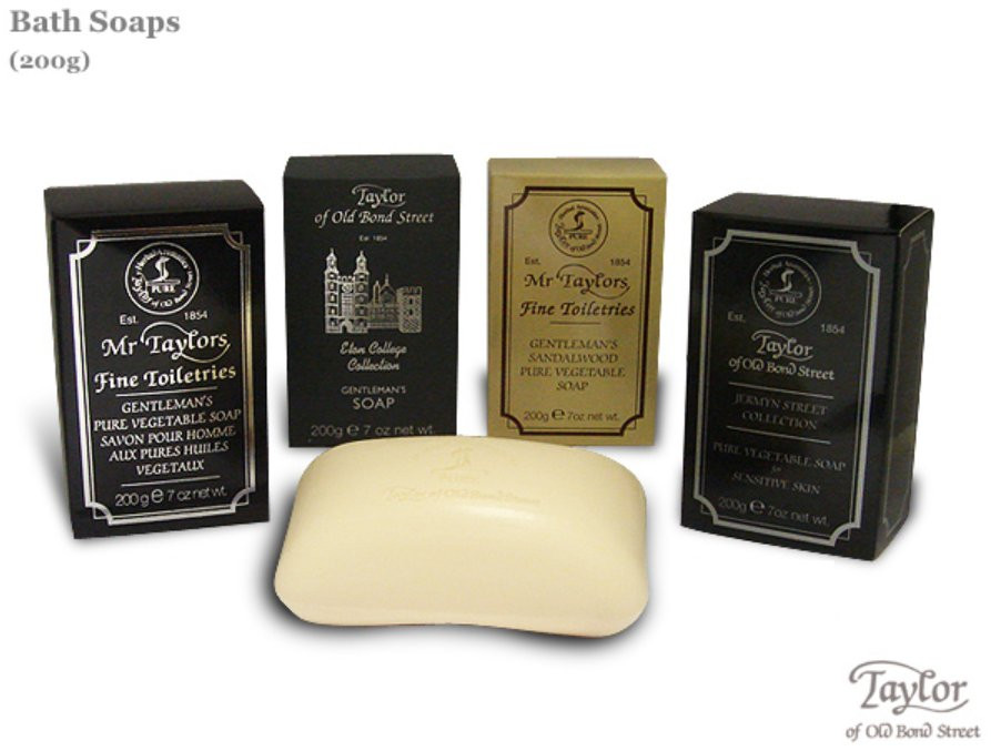 Taylor of Old Bond Street Bath Soap - 7 oz. - Mens Room Barber Shop Store