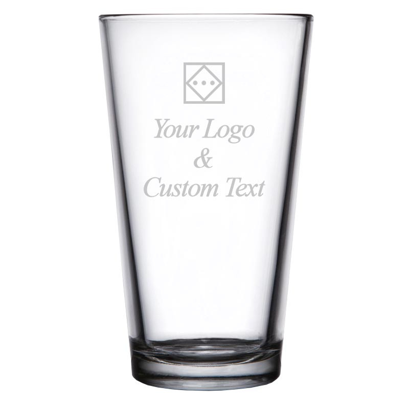 Personalized Pint Glass Custom Engraved Text And Logo Northwest Ts