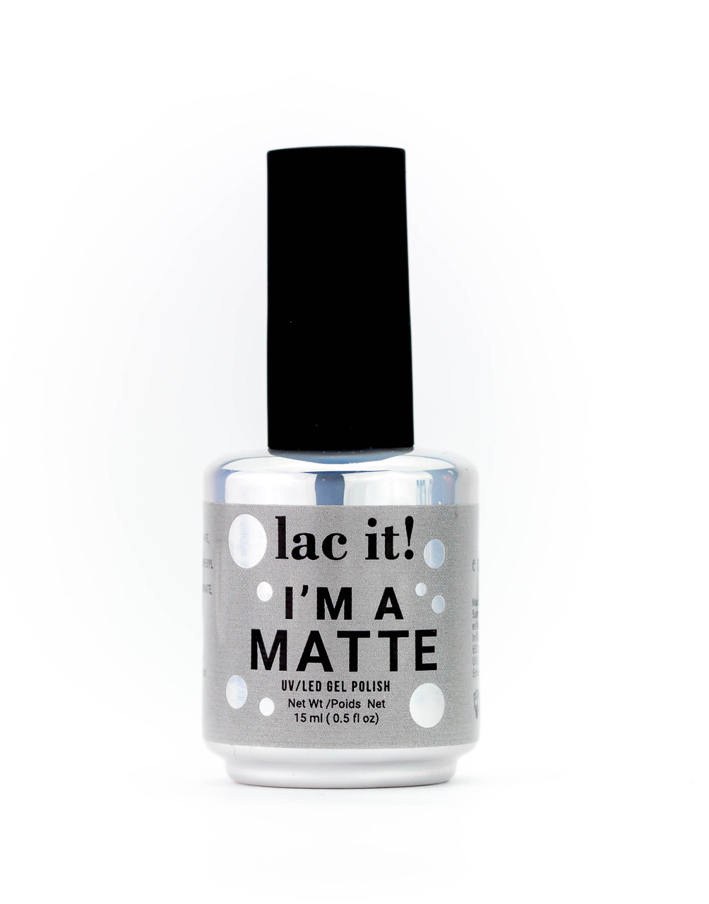Lac It!™ Advanced Formula Gel Polish - Matte Top Coat (15ml Bottle)