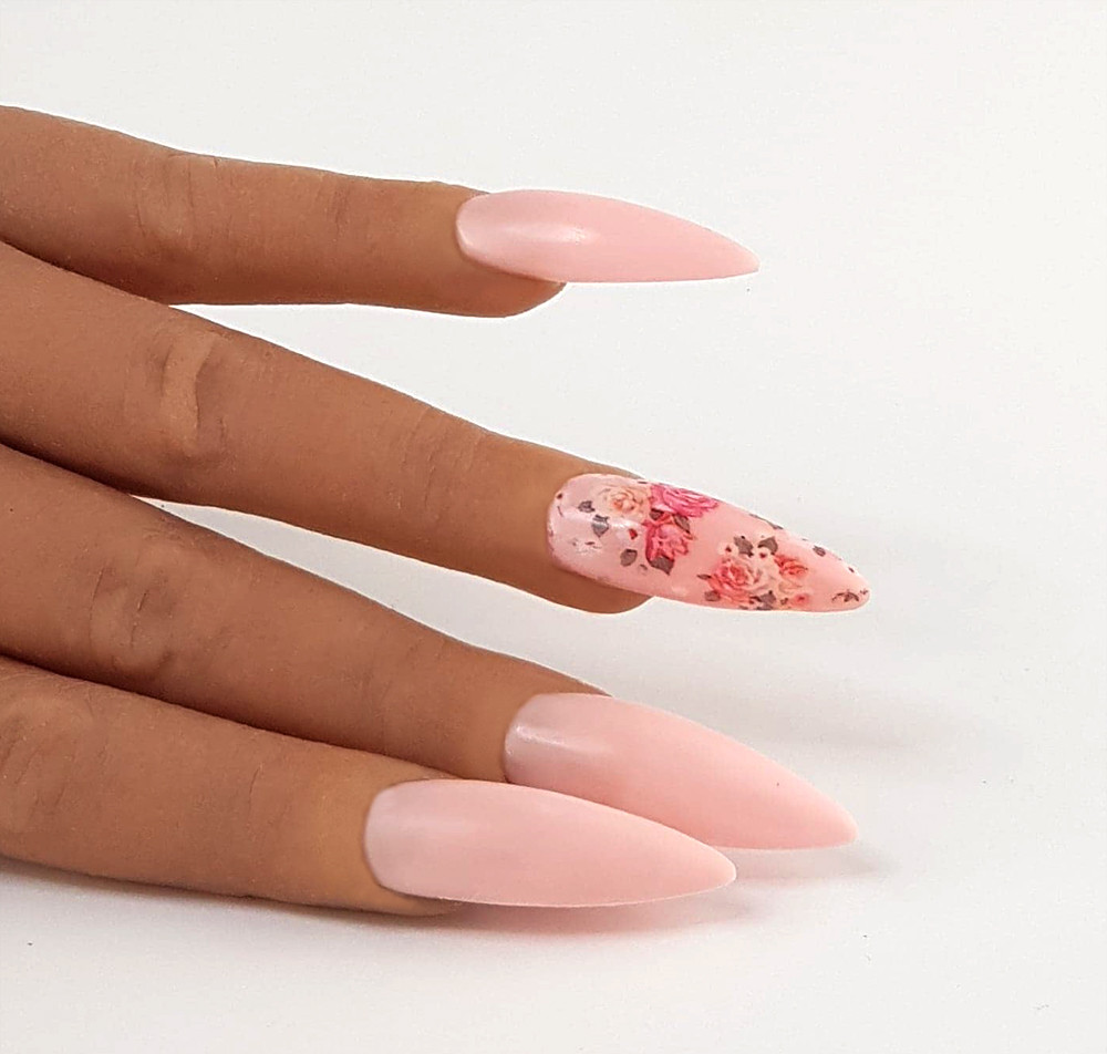 Refill Tips - Pointed Oval French Well-less Nail Tips - Clear (50PCS)